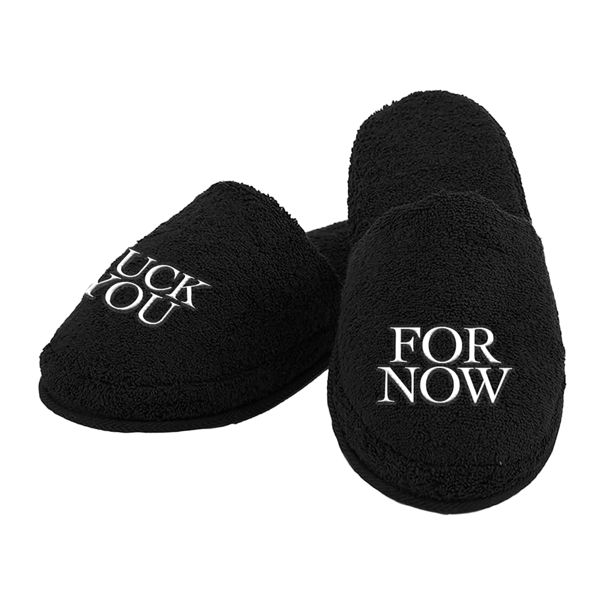 FUFN Black Slippers – JADE UK