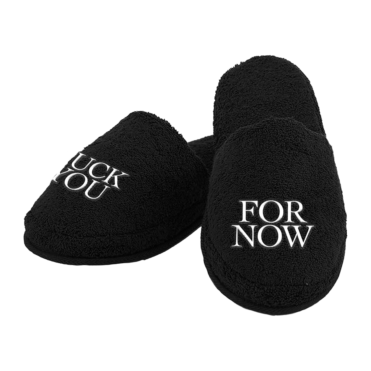 FUFN Black Slippers – JADE UK
