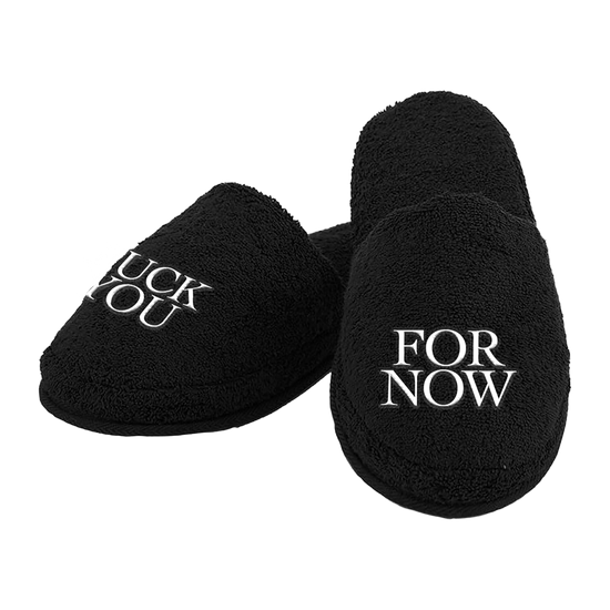 FUFN Black Slippers – JADE UK